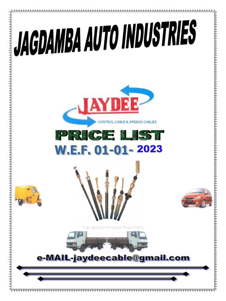 Jaydee List January 2023 | PDF | Motor Vehicle Manufacturers | Vehicle Technology
