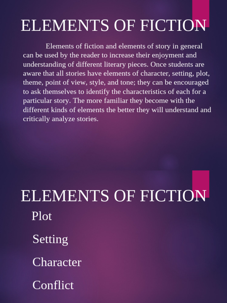 Elements of Fiction | PDF | Narration | Plot (Narrative)