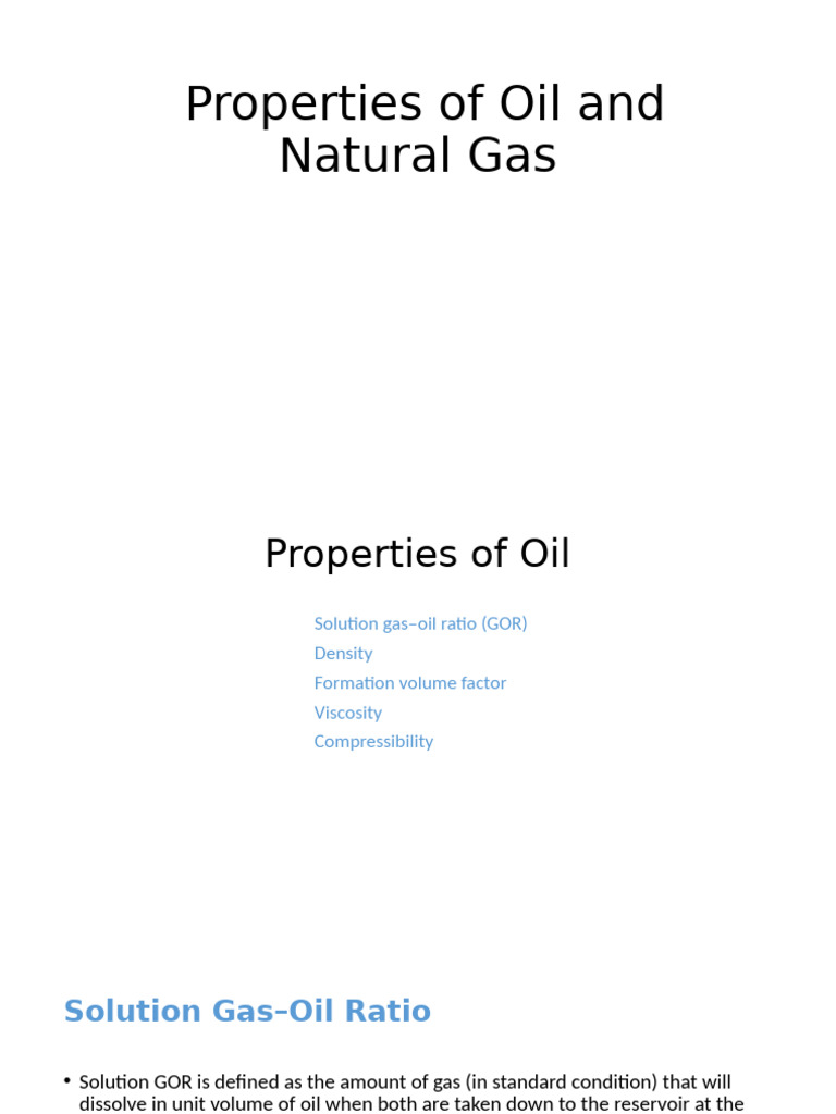 Day 3 Properties of Oil and Natural Gas | PDF | Gases | Petroleum Reservoir