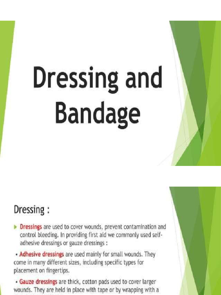 Dressing and Bandages | PDF