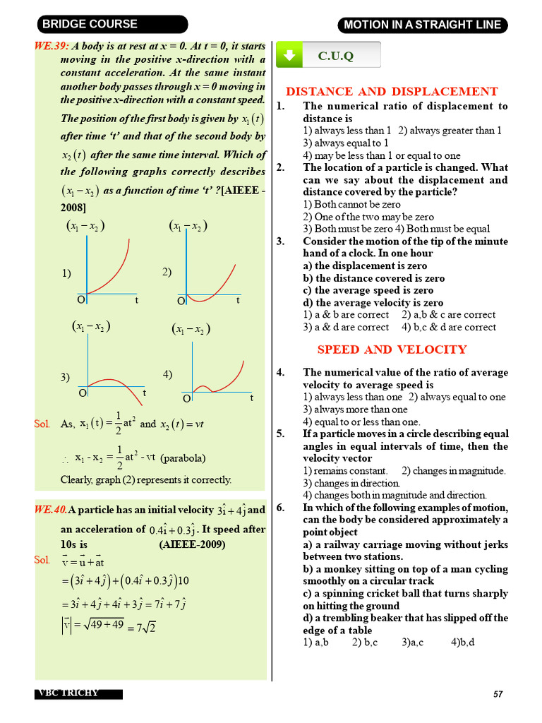 3a. Motion in Straight Line (38-77) - 20-40 (1) - 1 | PDF | Velocity ...