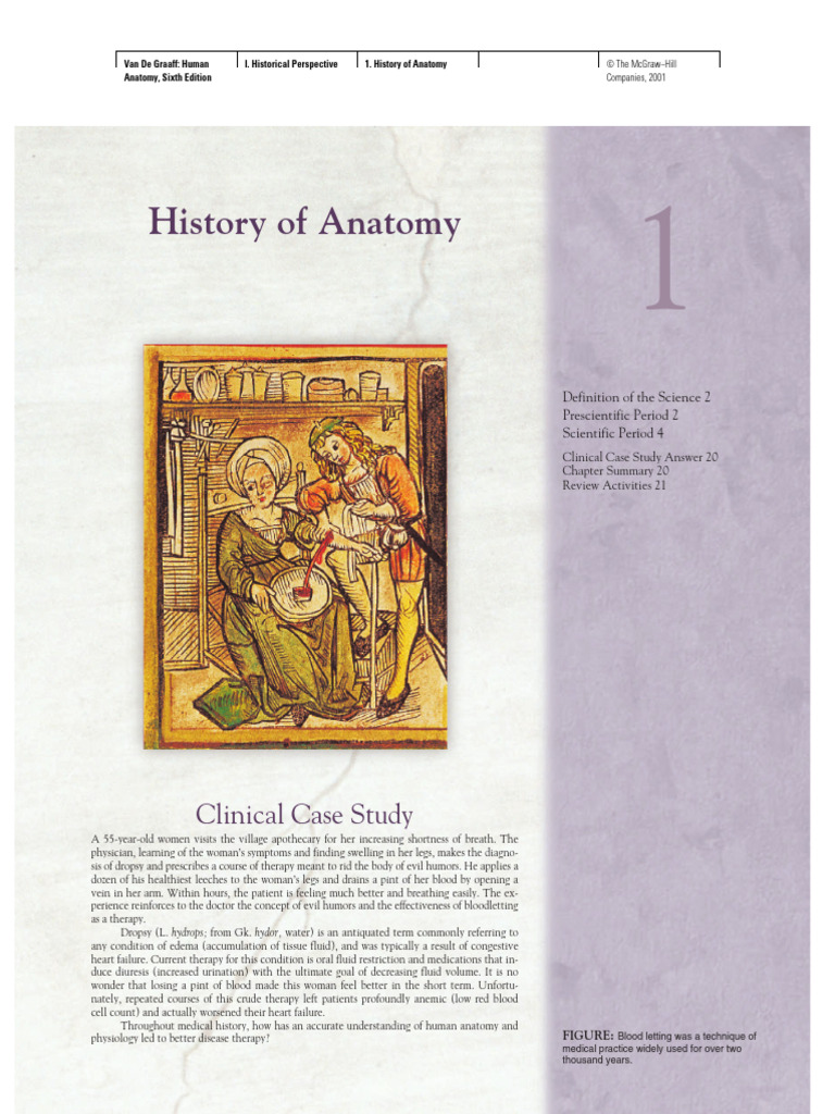 Brief History of Anatomy | PDF | Edema | Cadaver
