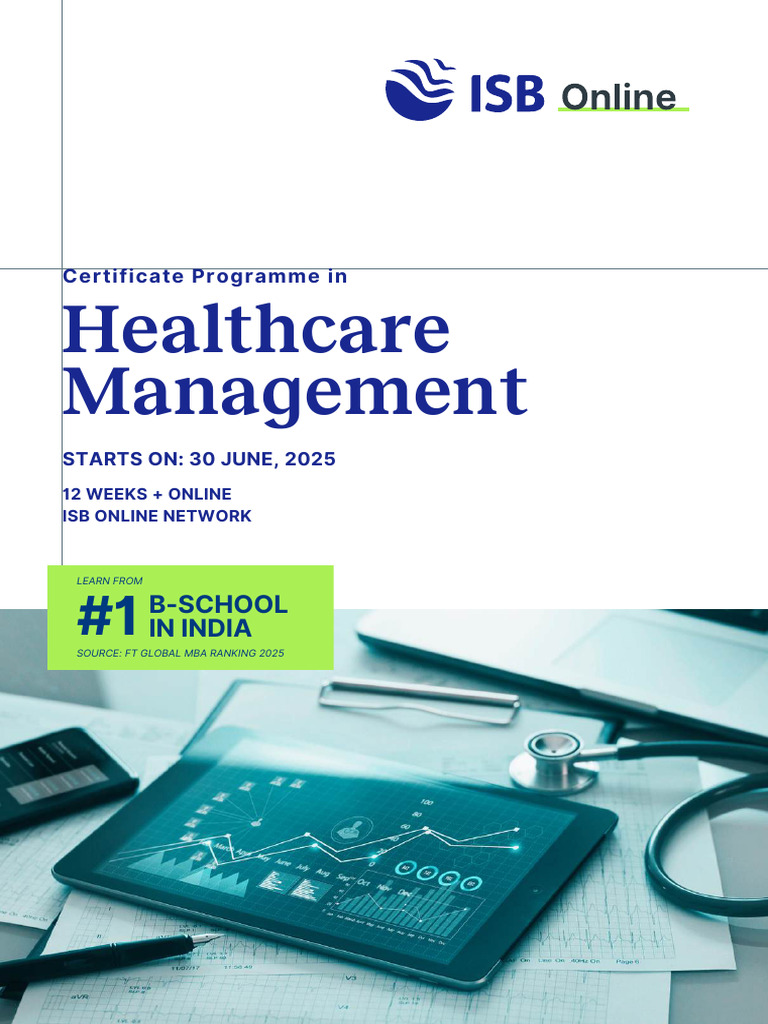 ISB-HCM Brochure B2C Batch 19 | PDF | Marketing | Health Care