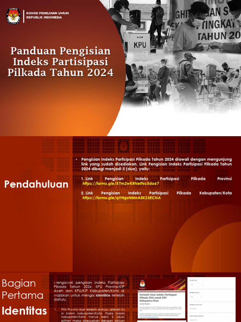 Panduan Pengisian IP Pilkada Tahun 2024 | PDF