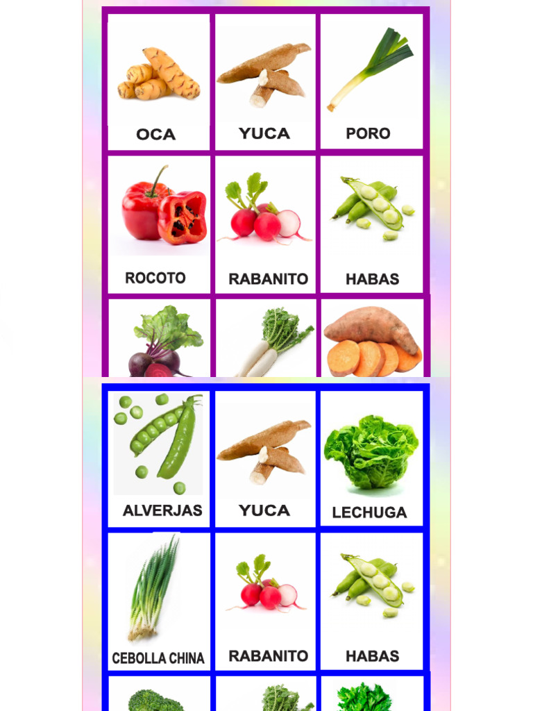 Loterias de Vegetales 1 | PDF