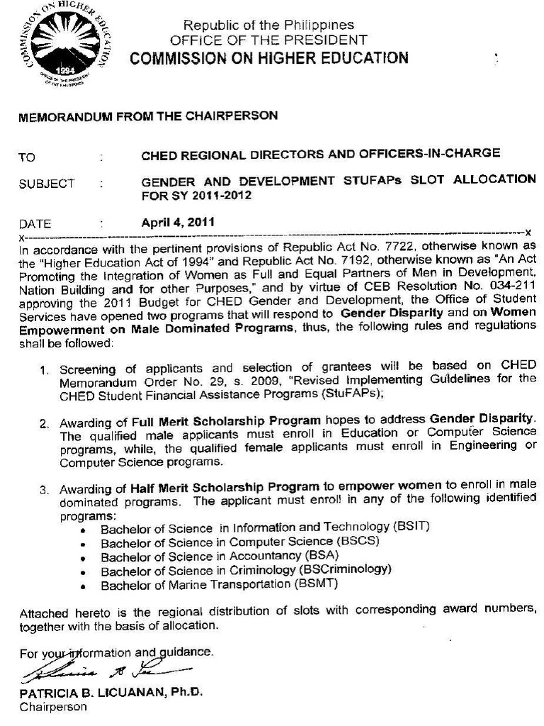 Gender-and-Development (GAD) Priority Programs 2011 | PDF