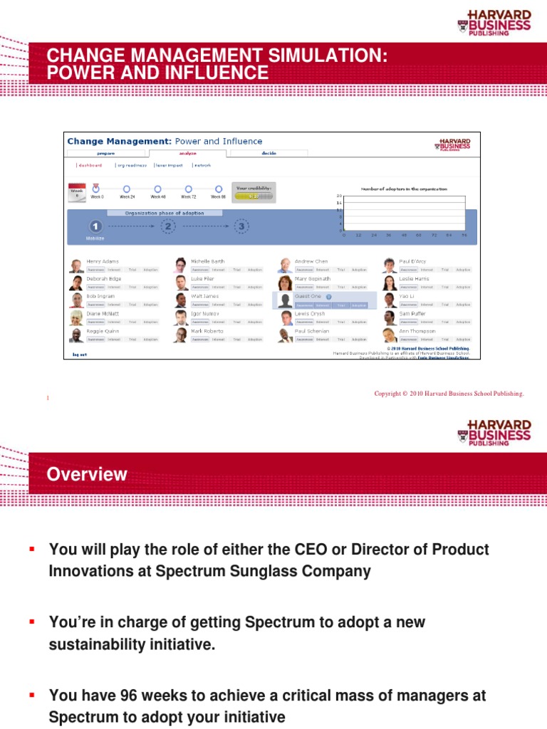 Change Management Simulation | PDF | Communication | Business