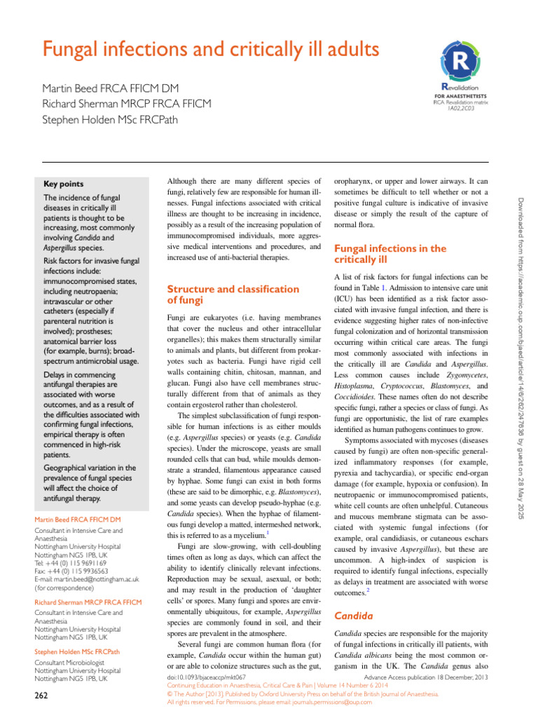 MKT 067 | PDF | Candidiasis | Pneumonia