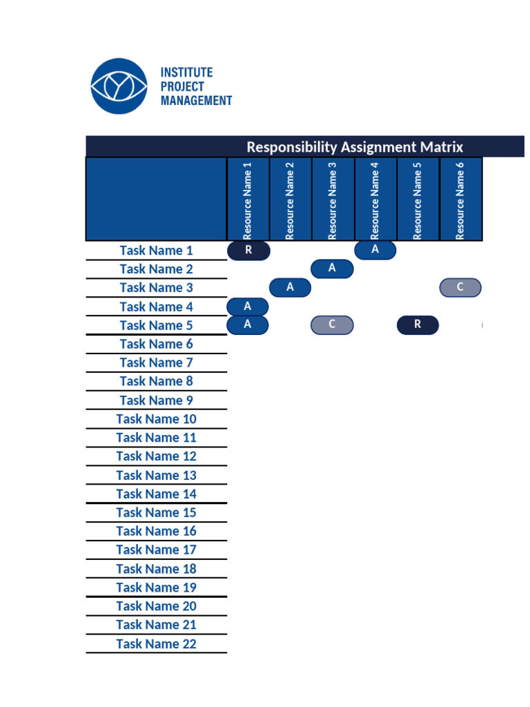 Responsibility Assignment Matrix Template | PDF