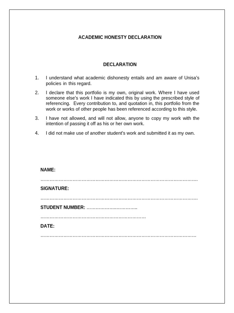 Academic Honesty Declaration Lju4804 (1) (1)0001 | PDF