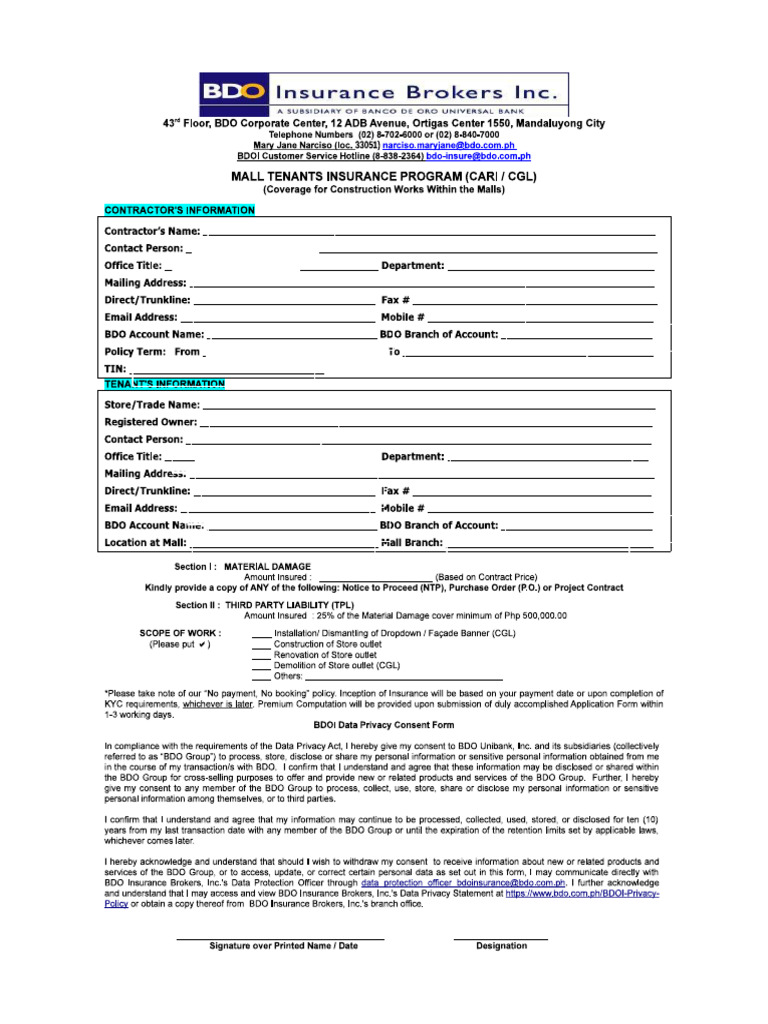 Cari Application Form 2024 | PDF
