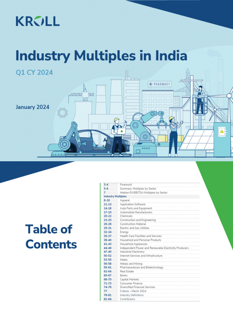 Q1 2024 Industry Multiples - Kroll | PDF | Quartile | Outlier