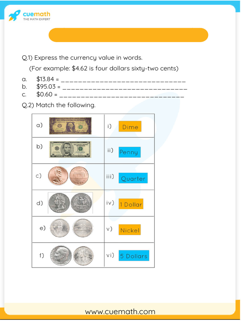 File 3rd Grade Money Worksheets 1 1616750859 | PDF