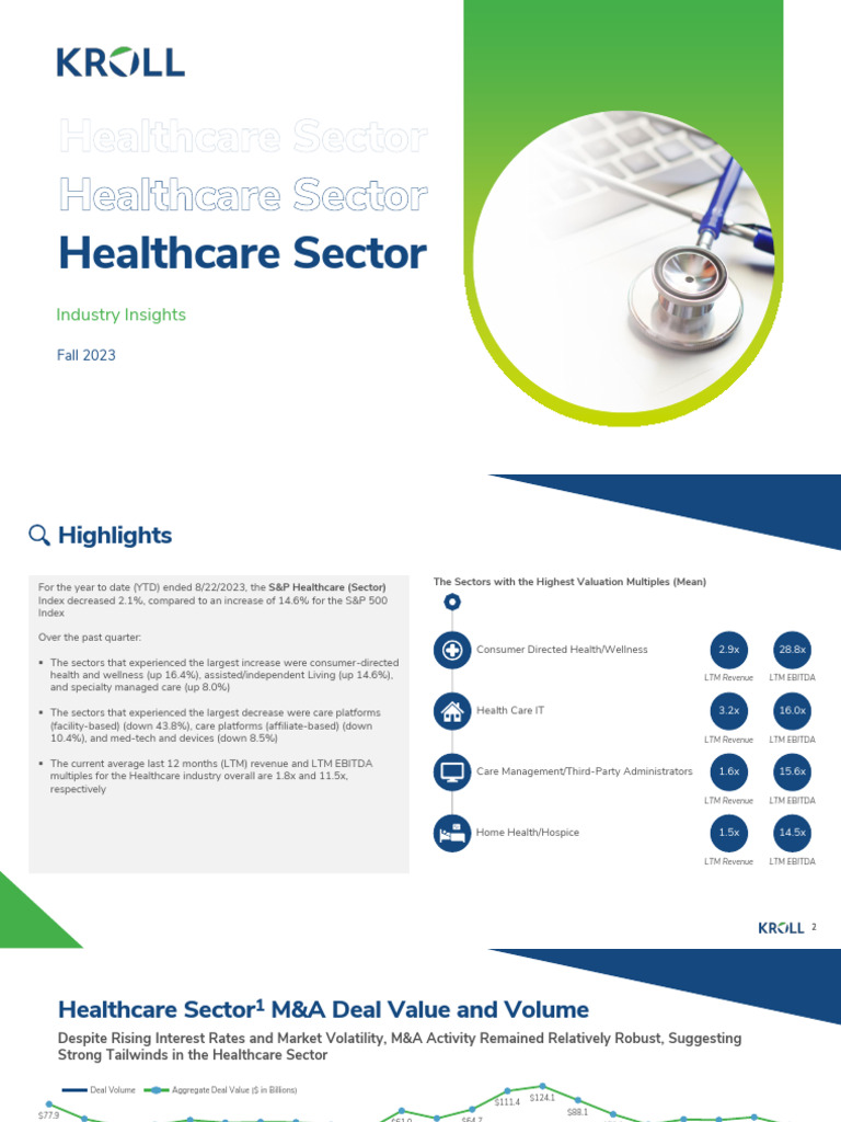 2023 Global Healthcare Valuation - Kroll | PDF | Cigna | Medicine