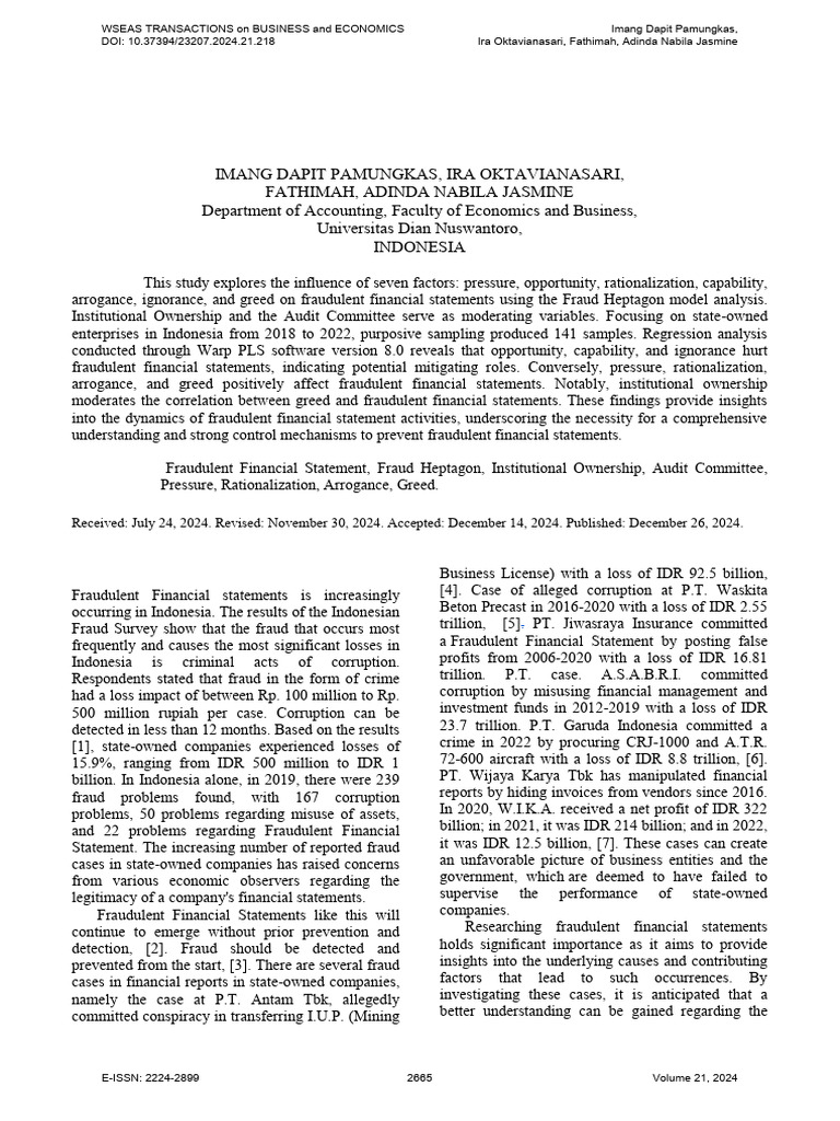 Greed 2 | PDF | Audit | Fraud