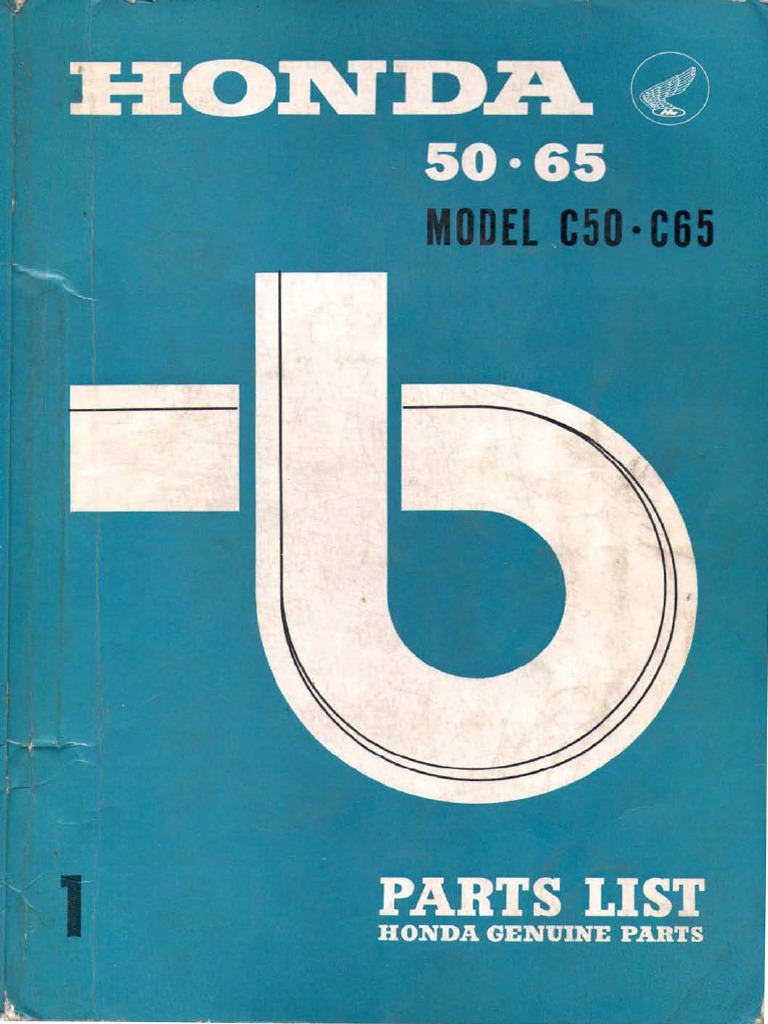 Parts list for Honda C50 (1966) | PDF