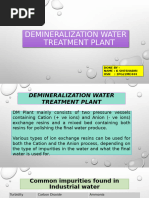 DM Plant Operation and Process Overview | PDF | Ion Exchange | Ion
