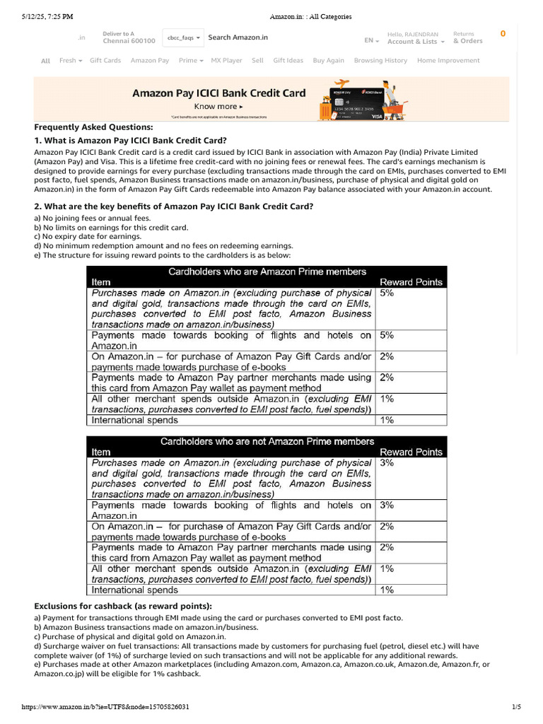 Amazon - in - All Categories | PDF | Credit Card | Service Industries