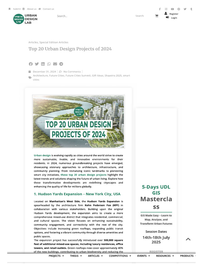 Best Urban Design Projects | PDF