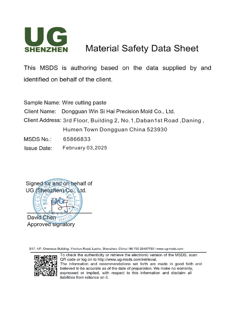 Jr3a 英文版msds 2025最新 | PDF