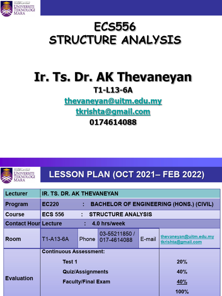 ECS556 OCT 2021 - Topic 1 - Part 1 PDF | PDF | Elasticity (Physics) | Deformation (Engineering)