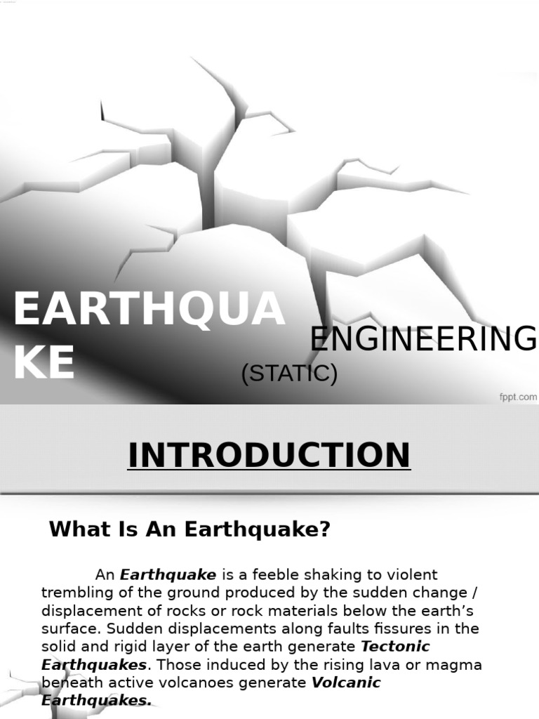 EARTHQUAKE Engineering Lesson1 | PDF | Plate Tectonics | Earthquakes