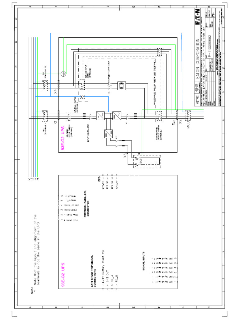 93e G2-100kva Wiring Connection Diagram | PDF