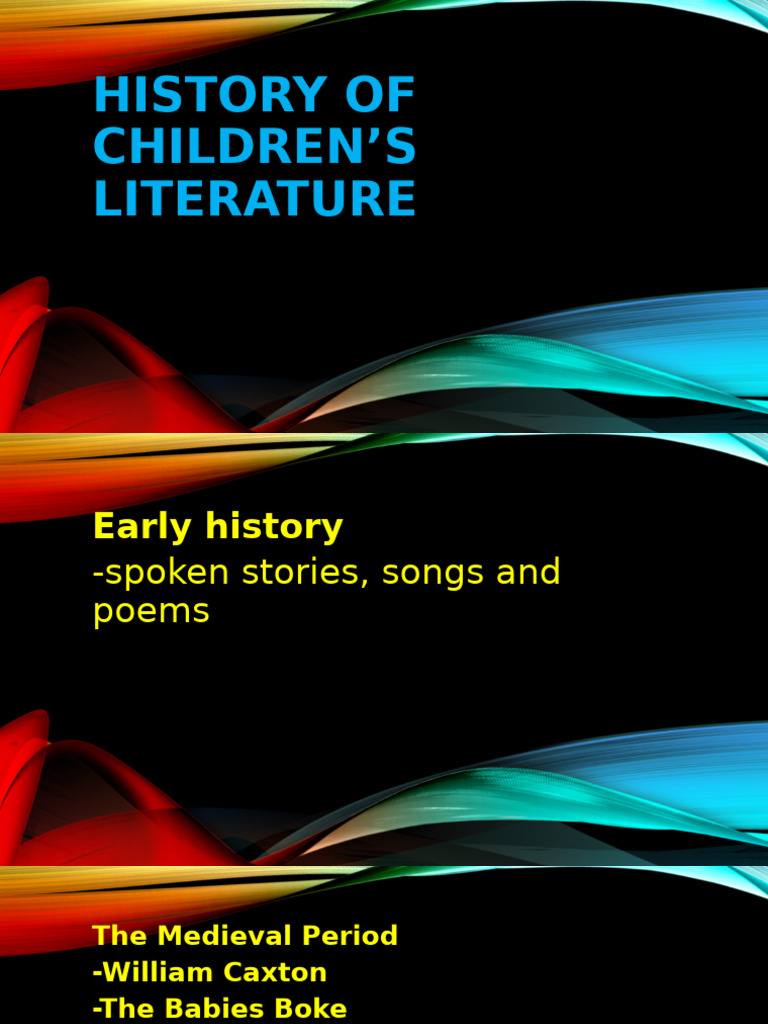 History of Children's Literature | PDF | Children's Literature