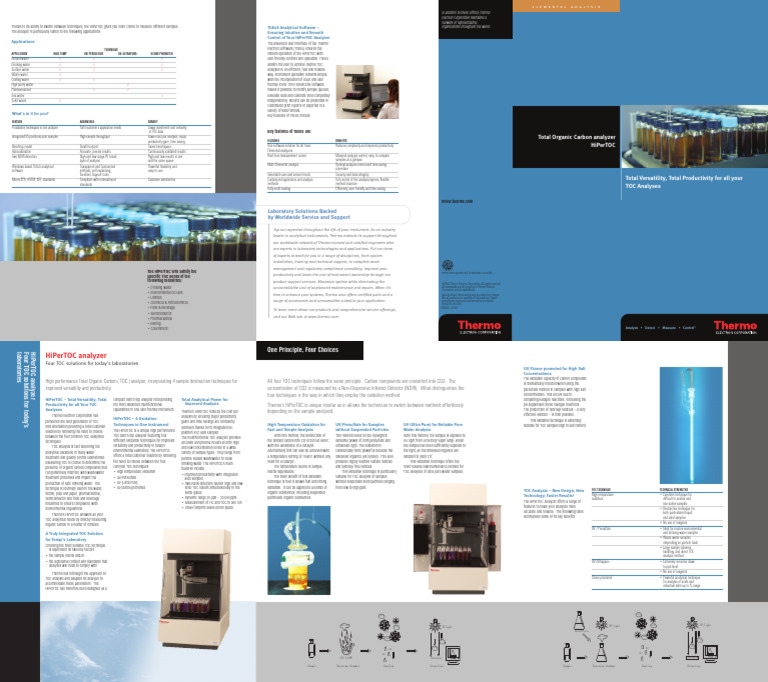 4266 Cea BR42000 E0105 Hipertoc Broc2 | PDF | Total Organic Carbon ...