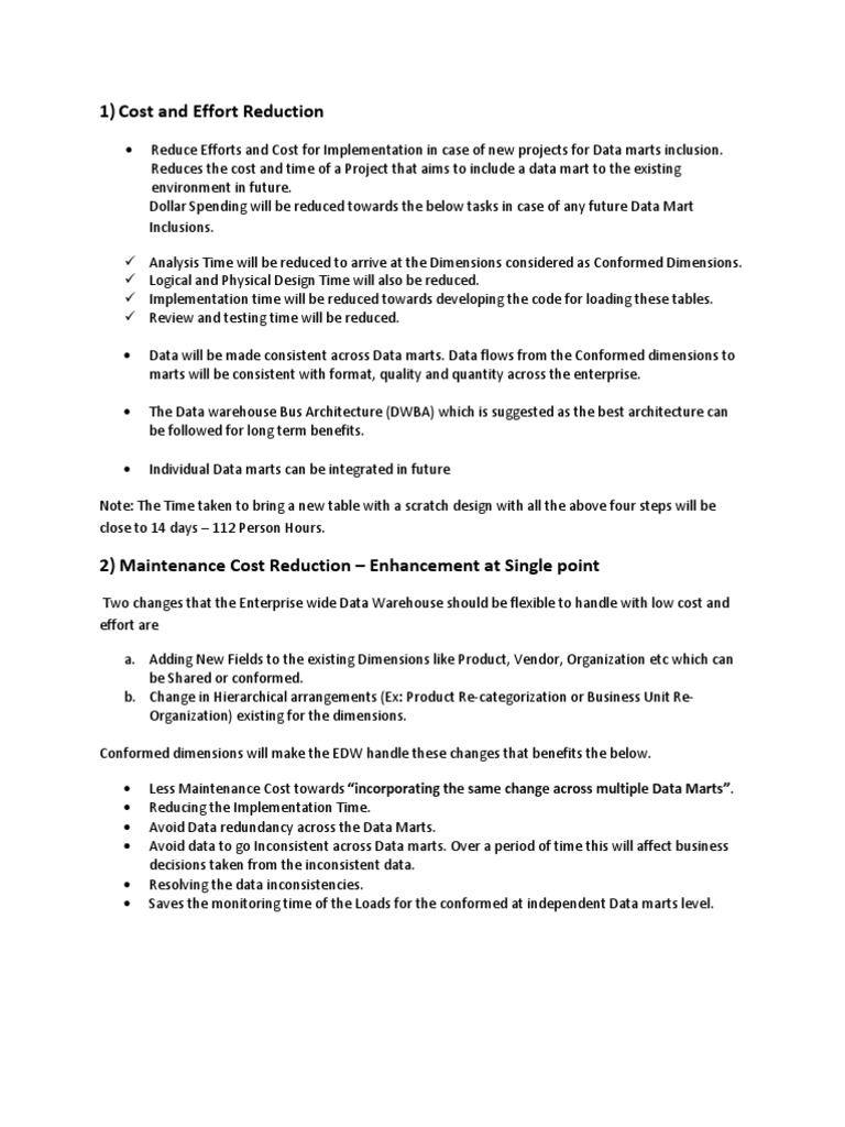 Conformed Dimensions | Data Warehouse | Information Retrieval