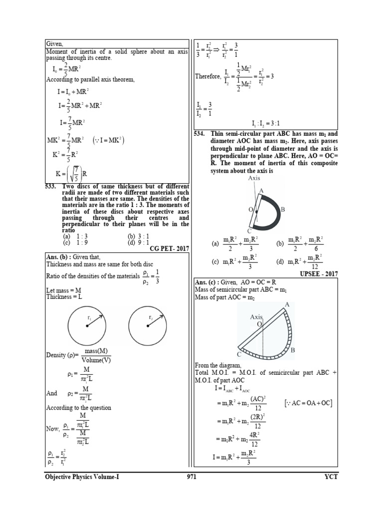 All India Medical NEET & Engineering JEE Main Entrance Examination Compressed 971 | PDF ...