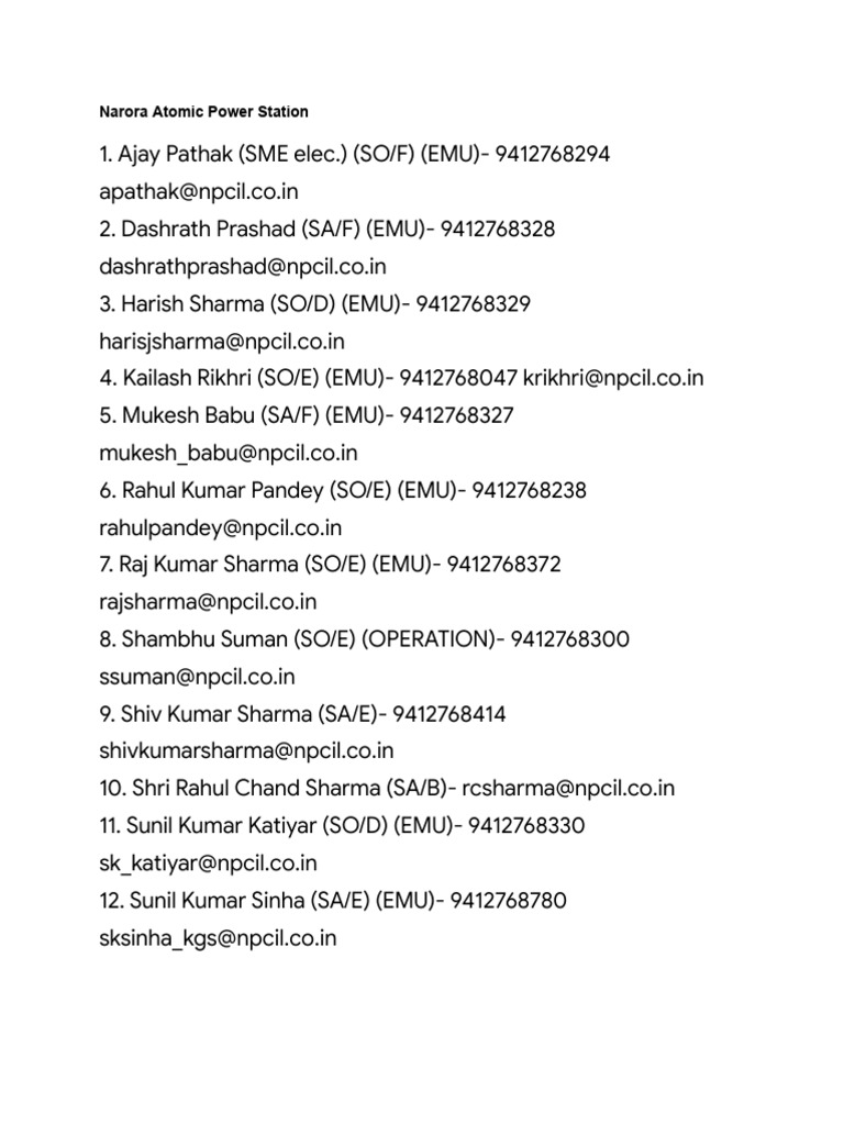 Narora Atomic Power Station | PDF