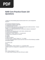 The NAB Exam Study Questions | PDF | Health Care
