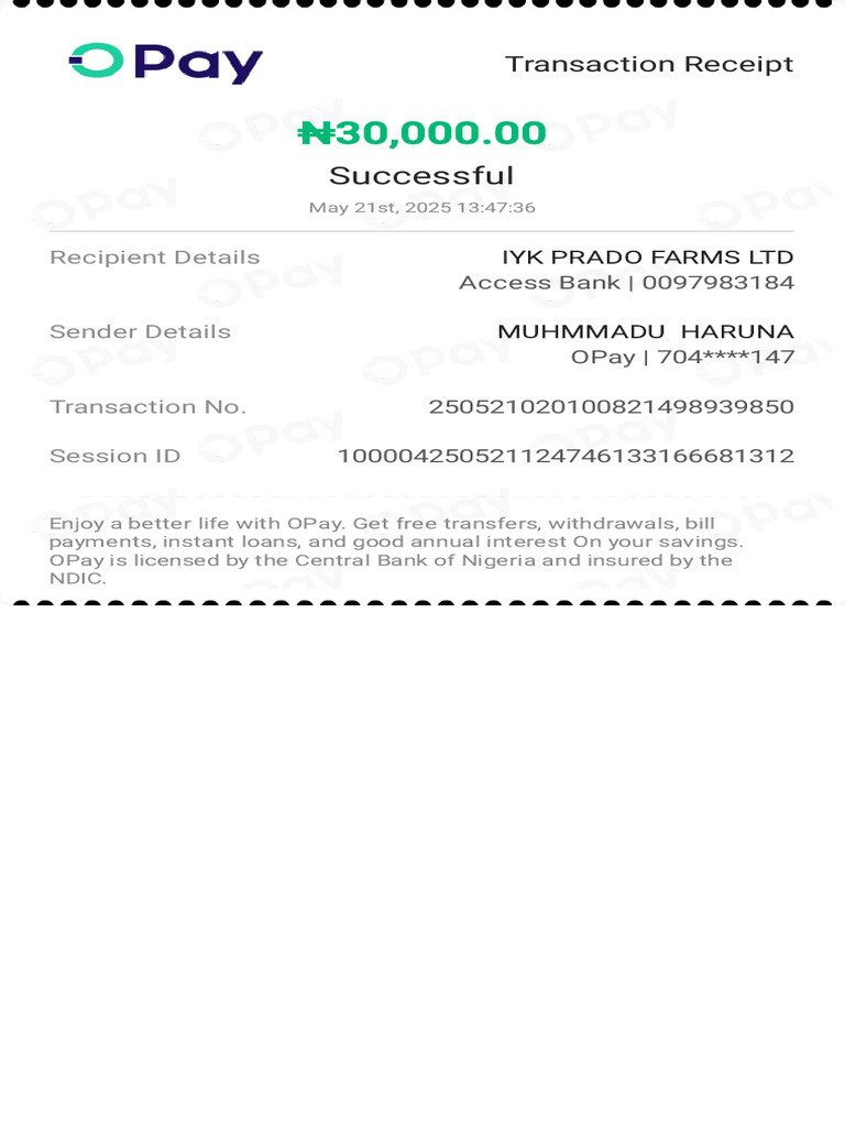Transaction Receipt-250521020100821498939850 | PDF