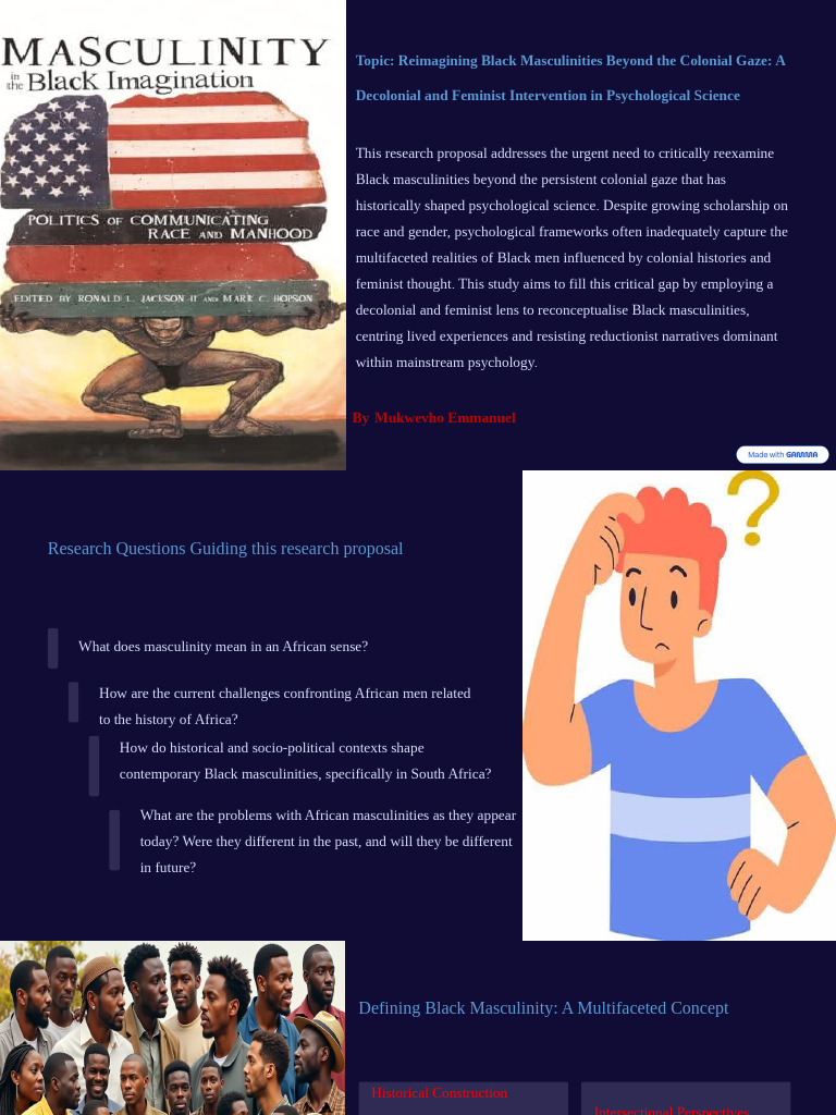 Reimagining Black Masculinities Beyond The Colonial Gaze A Decolonial ...