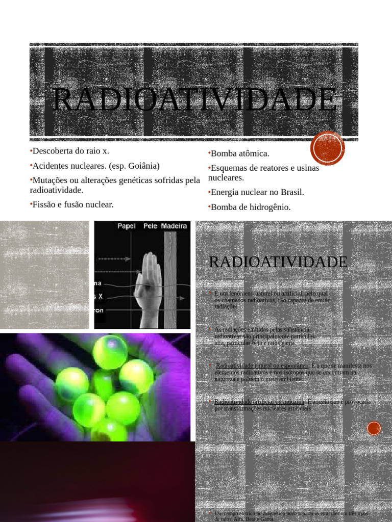 Aula Radioatividade | PDF | Radioatividade | Armas nucleares