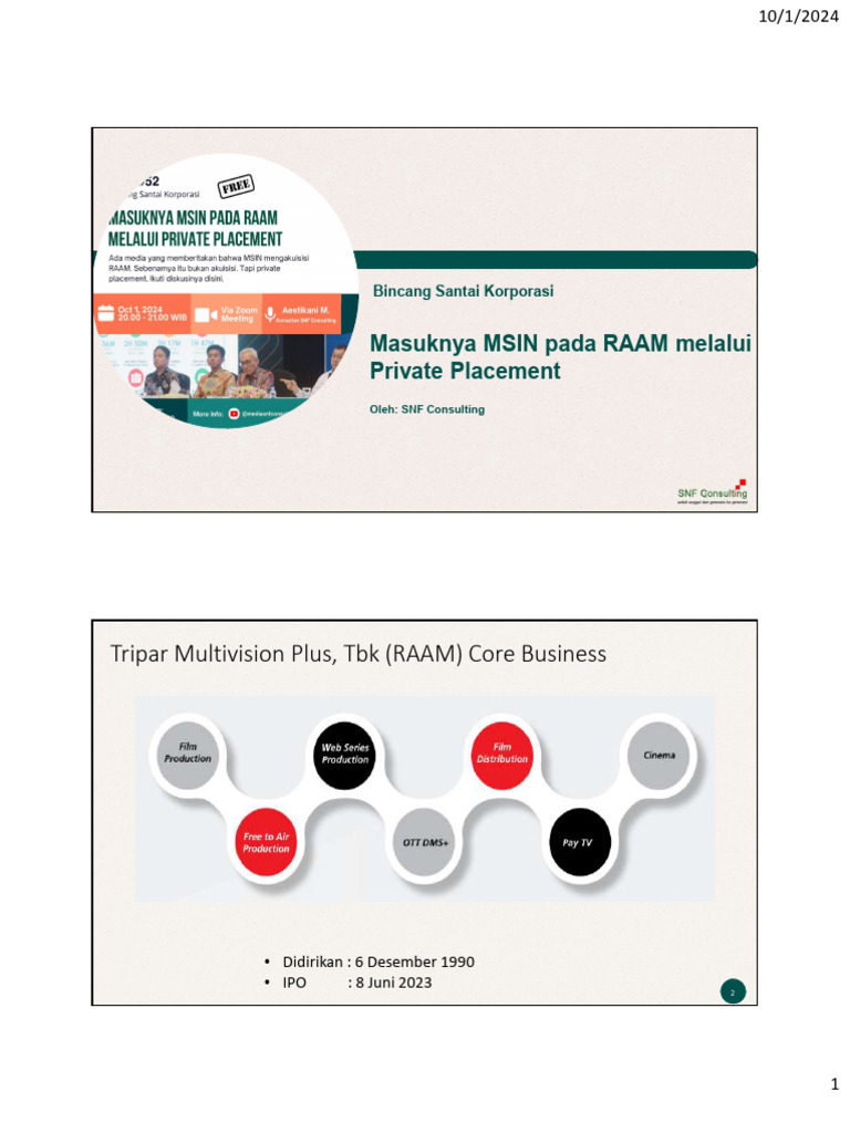 Bincang santai korporasi RAAM | PDF