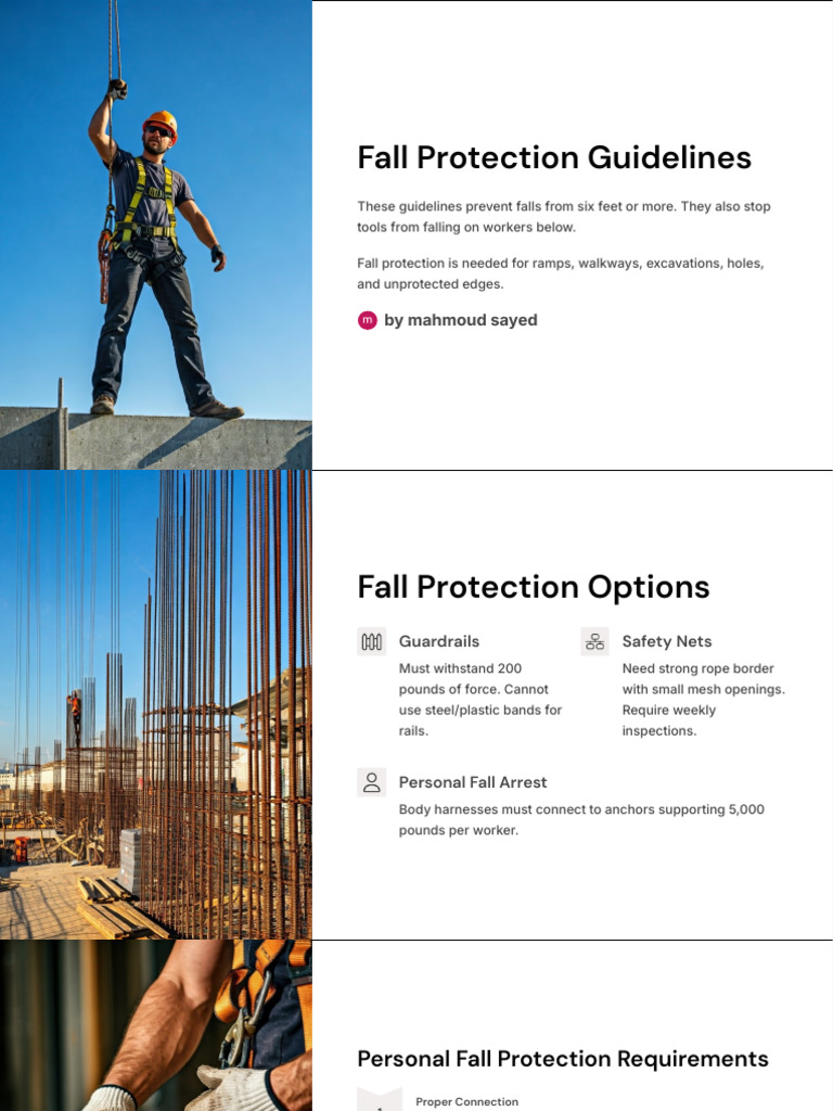 Fall Protection Guidelines | PDF