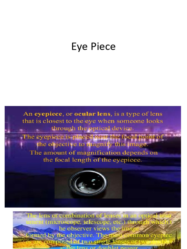 Eye Piece | PDF