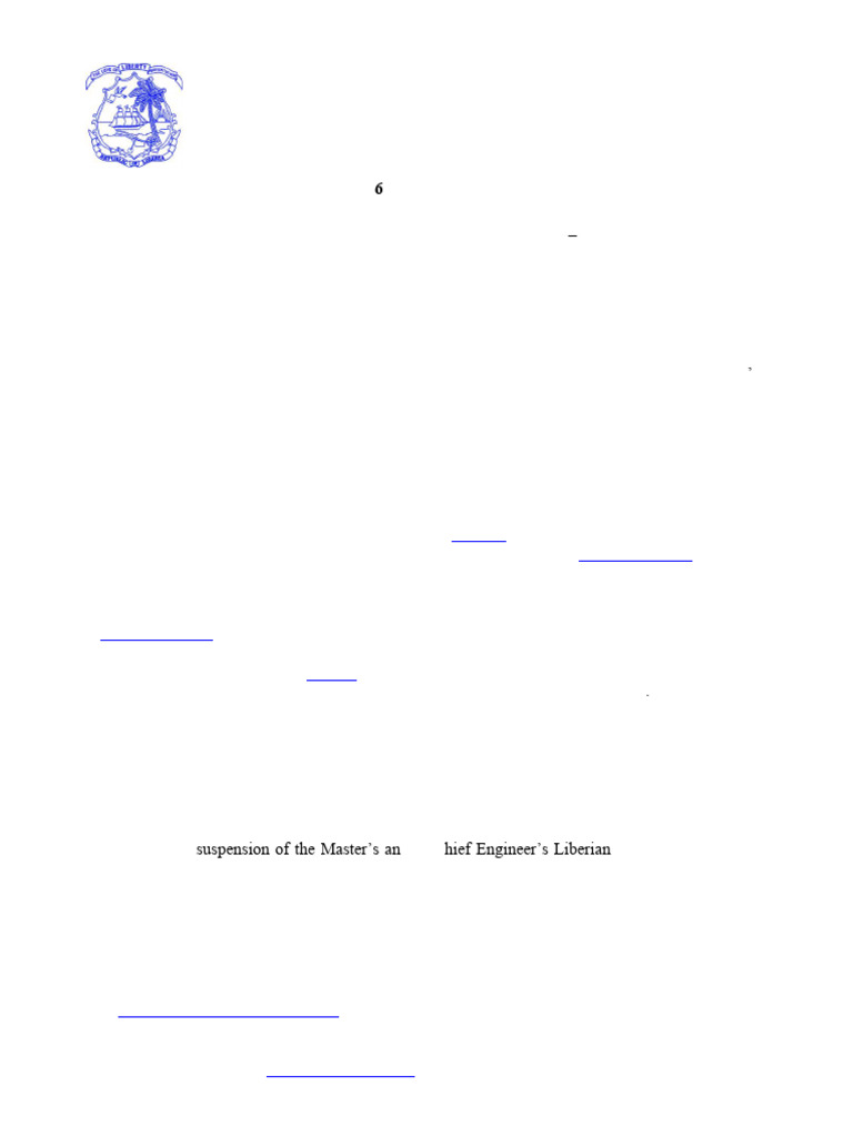 LIBERIA Marine Pre-Arrival Checklist-V1 | PDF | Oil Tanker