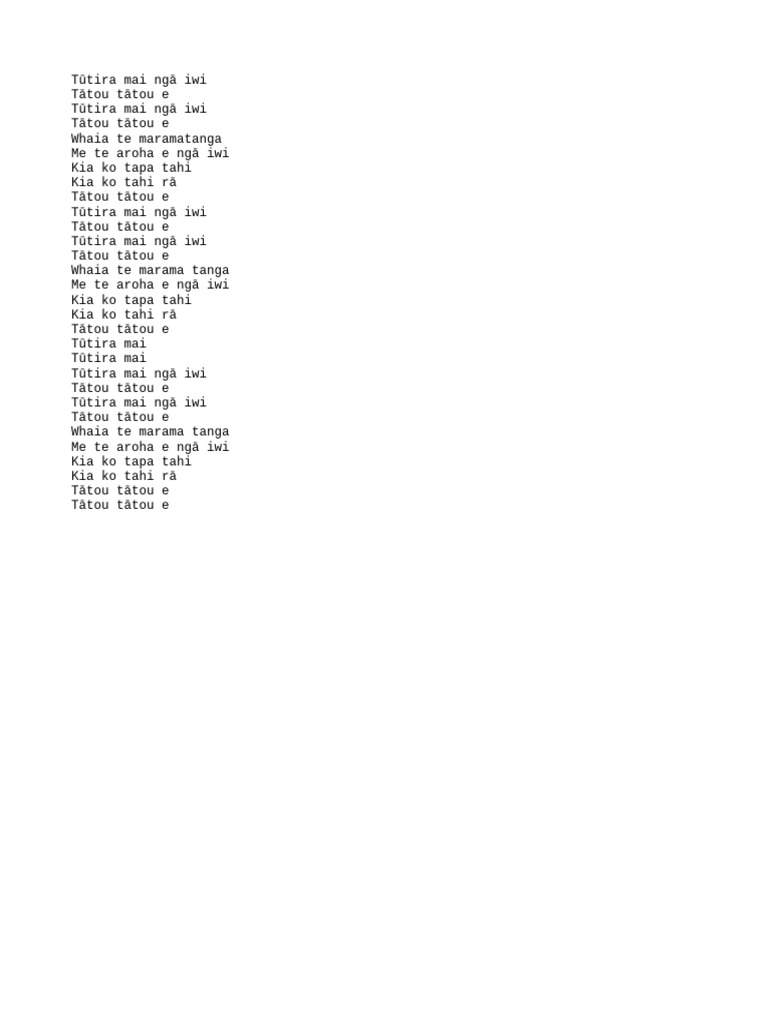 Tutira Mai | PDF