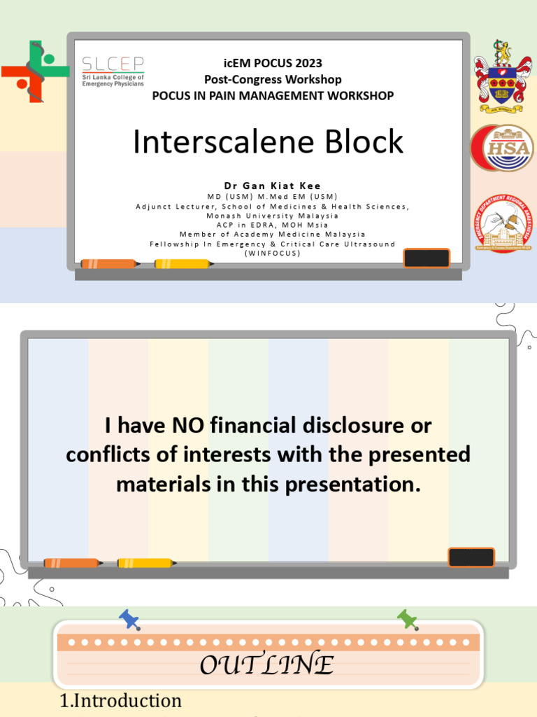 Interscalene and Supraclavicular nerve Block | PDF | Arm ...