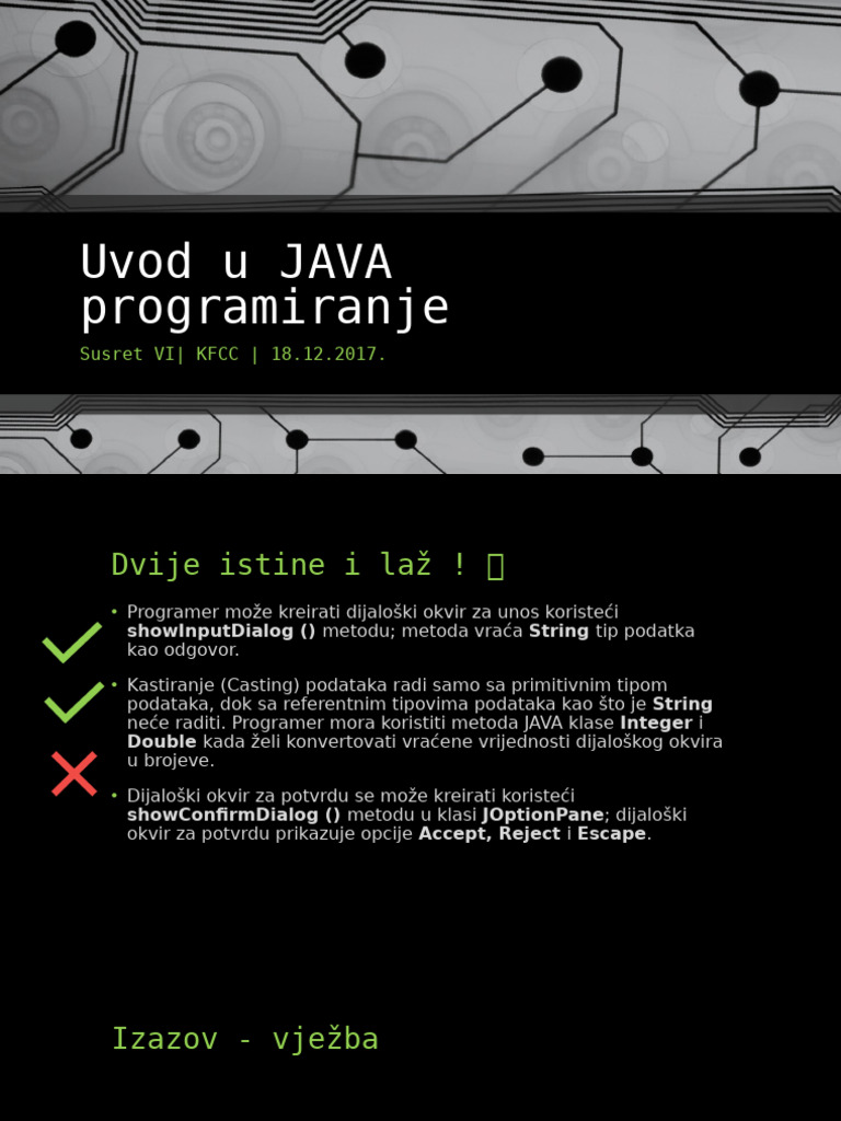 JAVA Susret VI | PDF