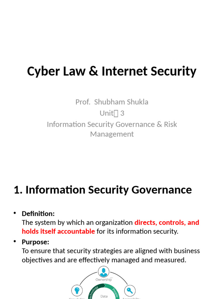 Cyber Law & Internet Security Unit 3 | PDF | Security | Computer Security