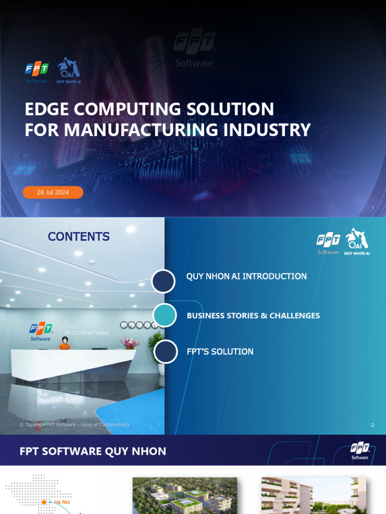 1.4 Edge Computing Solution For Manufacturing Industry - FPT Software | PDF | Artificial ...