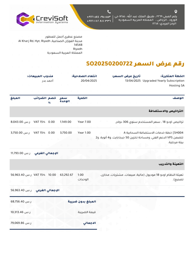 Quotation - SO20250200722 | PDF