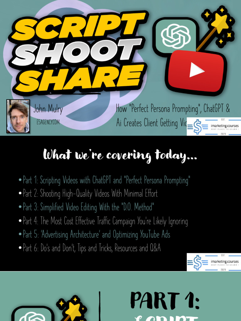 00-Script Shoot ShareS Lides | PDF | Advertising