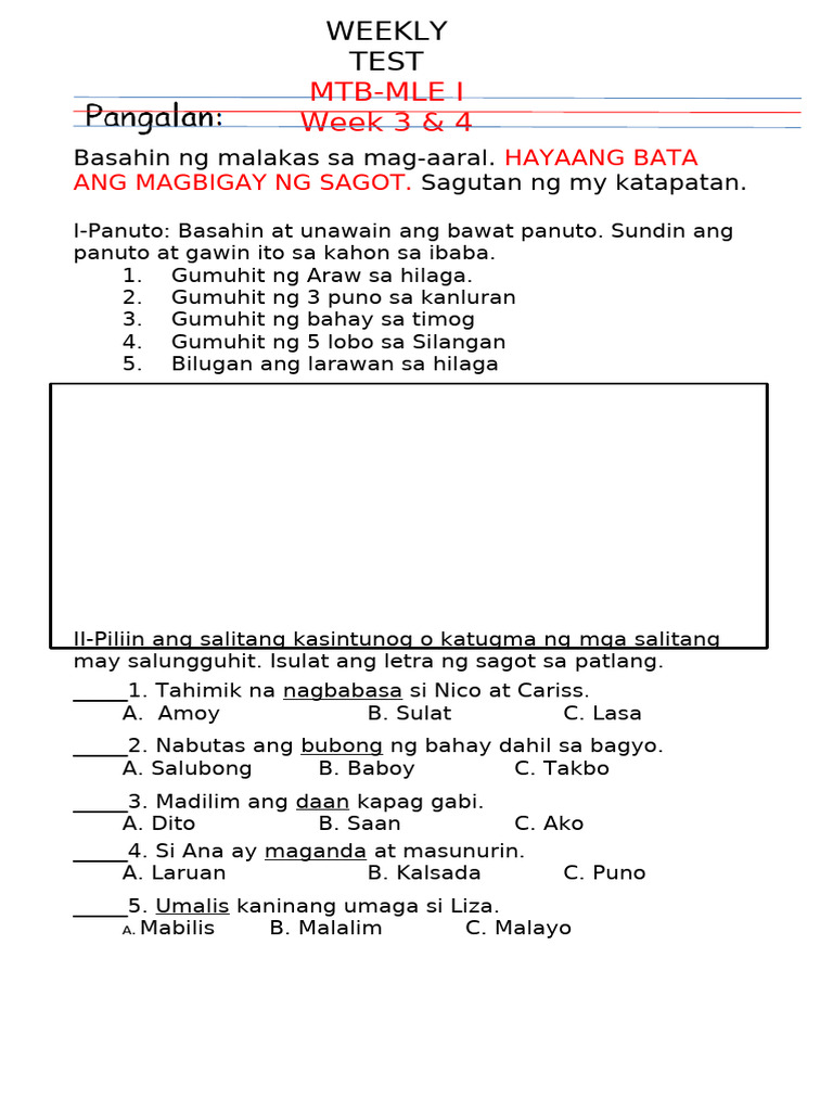 MTB Week 3 and 4 | PDF