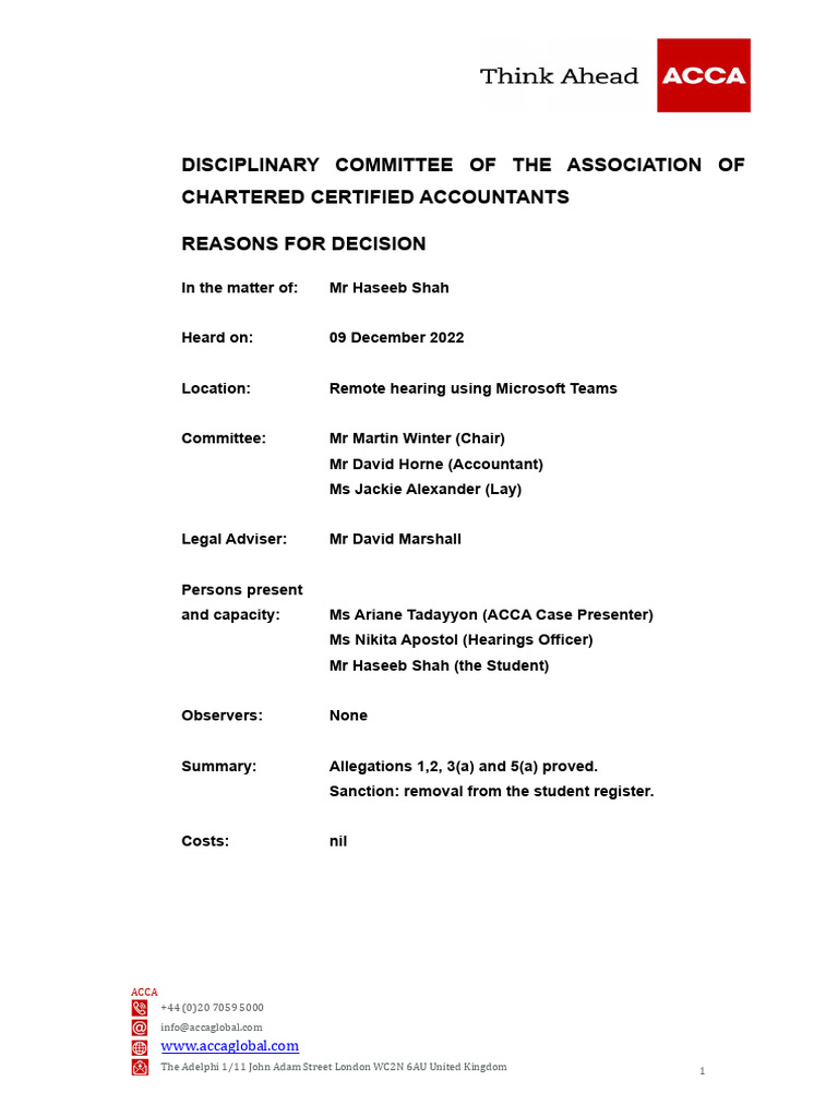 09 12 2022-DC-Shah-Reasons - (PUBLIC) | PDF | Justice | Crime & Violence