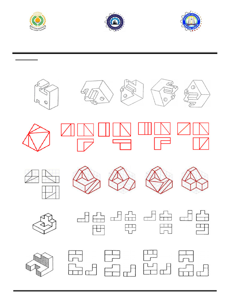 Prep Year - Engineering Drawing (ENG115) - Final Exam | PDF ...